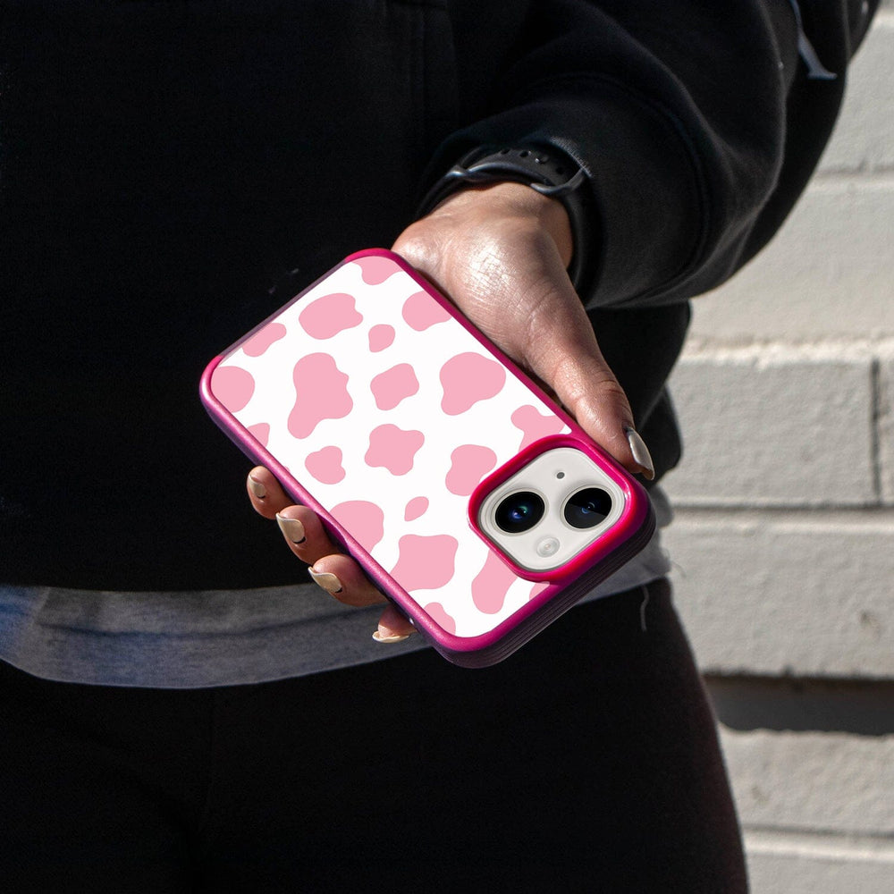 MagSafe iPhone 14 Pink Cow Print Case – Caseco Inc